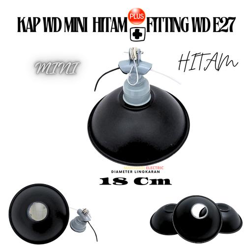 Jual Kap WD Mini Hitam Kap Lampu Jalan + Fitting Gantung Keramik Besi E27 Satu Set - Kota Bekasi ...