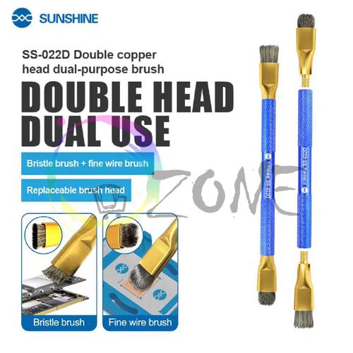 Jual KUAS ANTI-STATIC DOUBLE COPPER HEAD DUAL PURPOSE BRUSH SUNSHINE SS ...