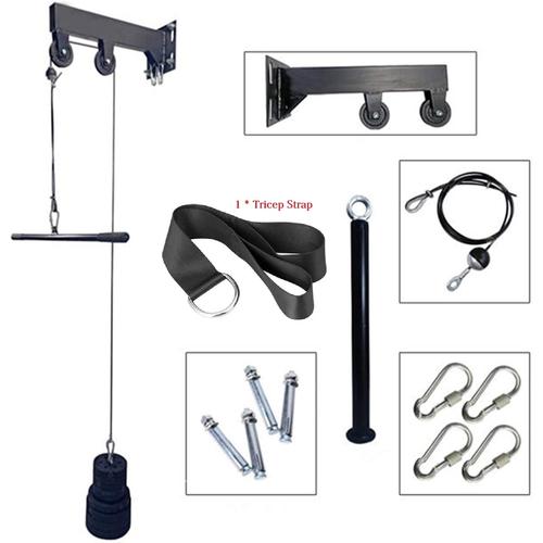 Jual Simple Pulley Lat Pull Down Katrol Support Cable Crossover Fitness ...