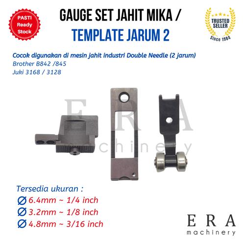 Jual GAUGE SET jahit mika / template jarum 2 Gauge Set Double Needle ...