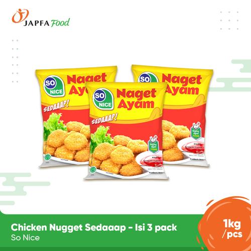 Promo So Nice Chicken Nugget Sedaaap 1kg - Isi 3 pack - Jakarta Timur ...