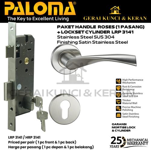 Jual PALOMA Gagang Pintu Door Handle Roses Set Stainless SUS 304 LRP ...