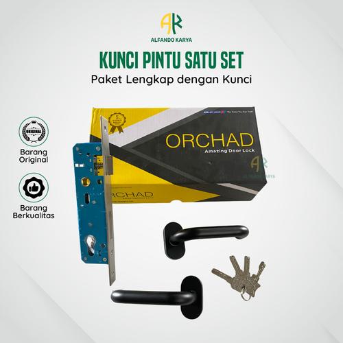 Jual Kunci Pintu Aluminium Satu Set Handle Lockcase Cylinder Bahan Kuat ...