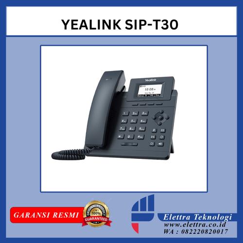 Jual Yealink SIP T30 Entry-level IP Phone with 1 Line - Kota Bekasi - Elettra teknologi ...