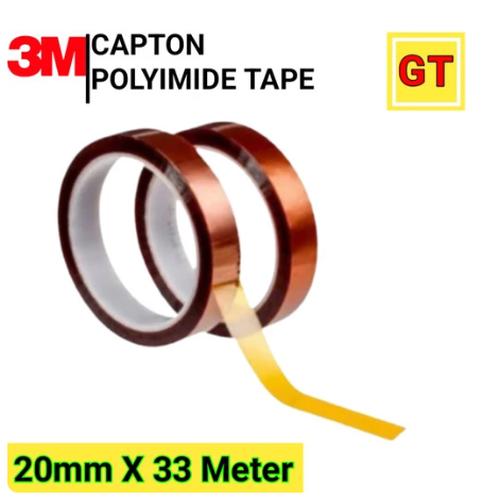 Jual Isolasi Tahan Panas 3M Kapton Polyimide Tape ORIGINAL Rekat Kuat ...