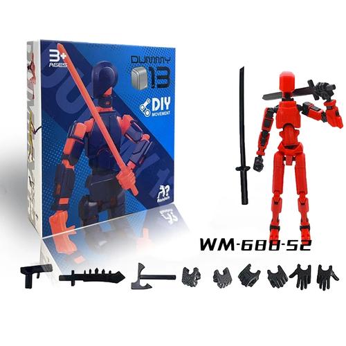 Jual Action Figure Dummy 3D Multi Artikulasi Senjata Mainan Anak Robot ...