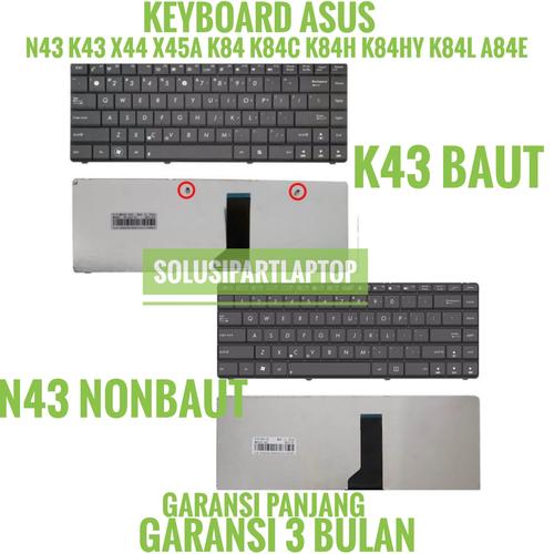 Jual KEYBOARD ASUS N43 K84 K84C K84H K84HR K84HY K84L K84LY A84BY A84E ...