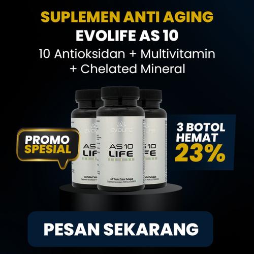 Promo [Bundling 3 Botol] Evolife AS 10 Suplemen Antioksidan ...