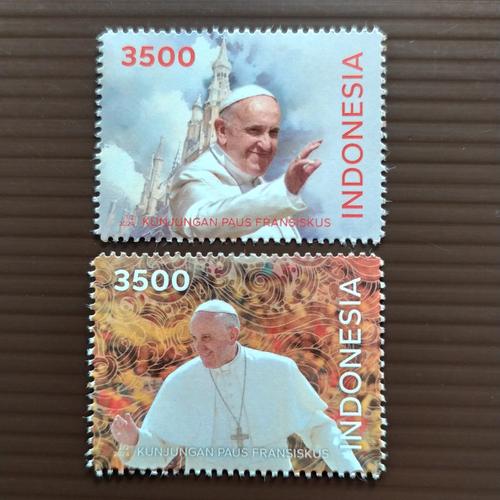 Jual Prangko Indonesia 2024. KUNJUNGAN PAUS FRANSISKUS Ke INDONESIA ...