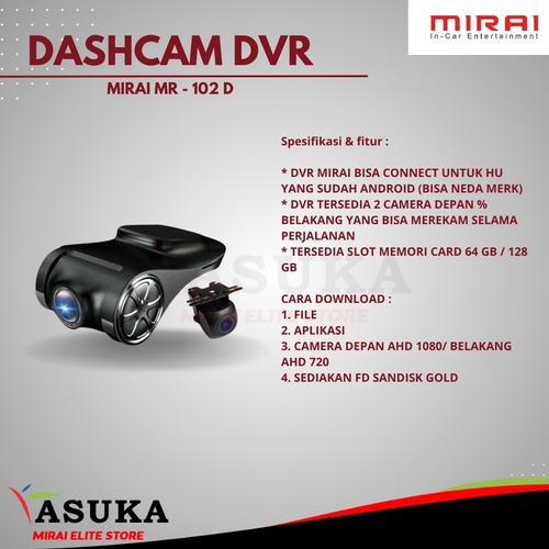 Jual Mirai Vision Dashcame MS 102D DVR Full HD 2-Channel - Kota Makassar - Asuka Mirai Elite ...