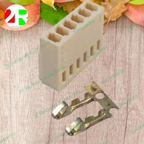 Jual Konektor putih 6 pin female + pin - Kota Surabaya - 2R Hardware ...