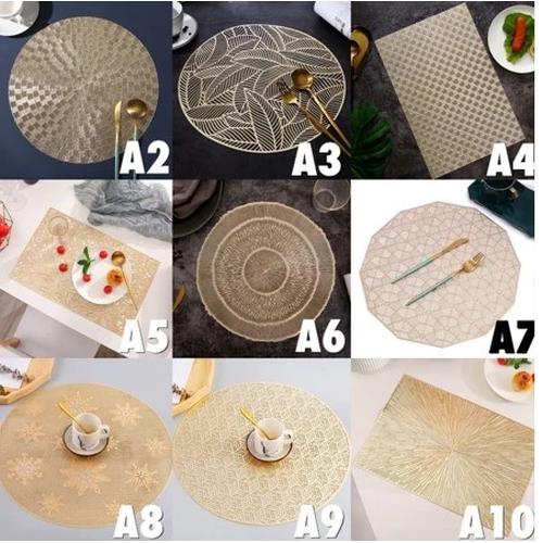 Jual TABLE MAT AESTHETIC/Placemat/Tatakan Piring cantik PVC/Taplak meja ...