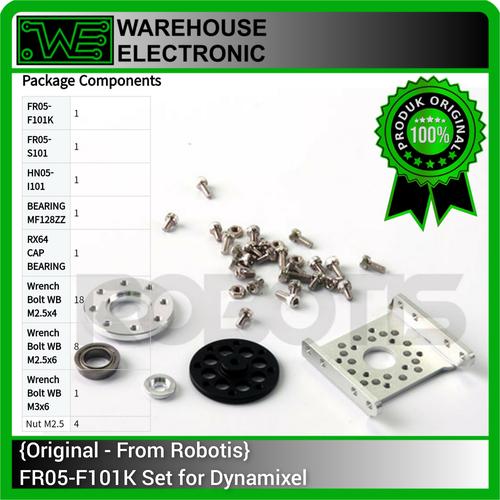 Jual Frame Servo Dynamixel FR05 F101K Set - ORIGINAL Robotis FR05-F101K ...