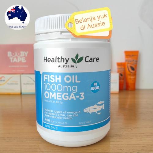 Promo Healthy Care Australia FISH OIL 1000mg OMEGA-3 400 Soft Capsules ...