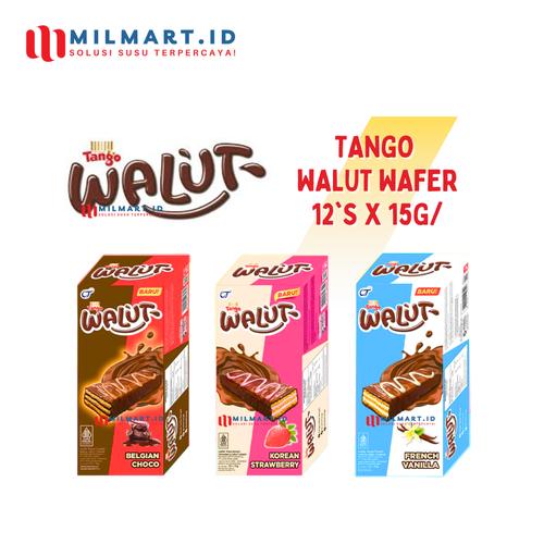 Jual TANGO WALUT BELGIAN CHOCO 12'S X 15G WAFER CHOCOLATE VANILLA ...