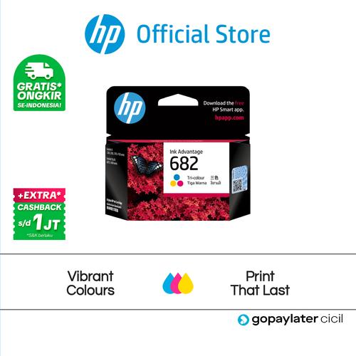 Jual Tinta Printer HP Original 682 Hitam Black Cartridge Combo 2 Pack ...