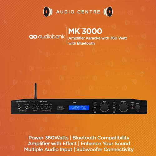 Promo Audiobank MK3000 MK 3000 Karaoke Amplifier 360Watt with Bluetooth ...