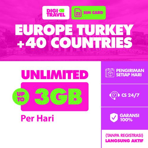Jual DIGI TRAVEL Sim Card Europe Turkey Unlimited | Simcard Eropa Turki ...