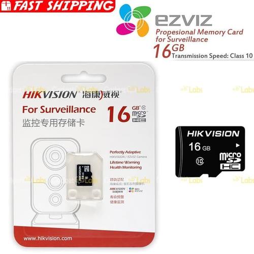 Jual Memory Card MicroSD Hikvision Ezviz Class 10 16GB 32GB 64GB 128GB ...