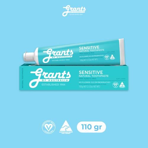 Jual Grants Toothpaste - SENSITIVE Natural Toothpaste - Fluoride Free ...