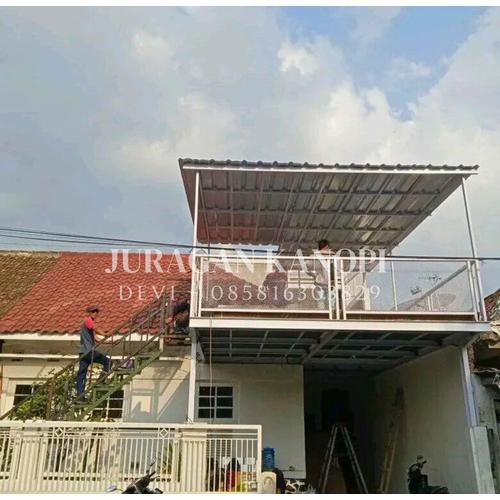 Jual Kanopi balkon Canopy dak plat mezzanine outdoor indoor - Rangka ...
