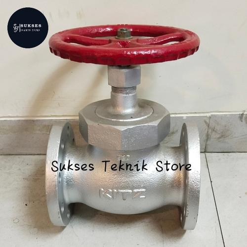 Jual Globe Valve KITZ Cast Iron Steam Jis 10K Ukuran 2.5" inch / DN65 Globe Valve KITZ Flange ...