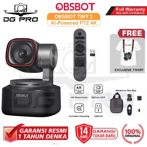 Promo Obsbot Tiny 2 AI-Powered PTZ 4K Webcam Portable Web Cam Live Streaming Garansi Resmi ...