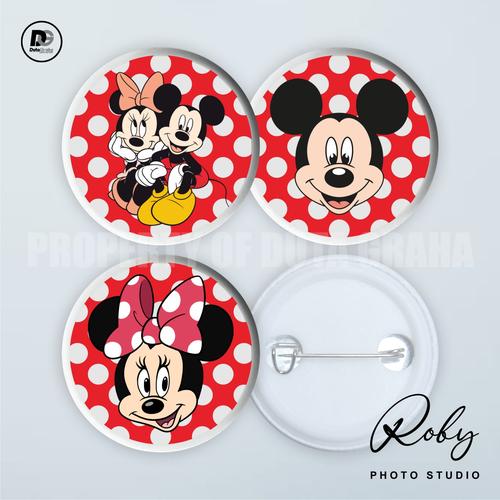 Jual [PIN PRESS] MICKEY MINNIE MOUSE Pin Bros Aksesoris Souvenir KARTUN ...