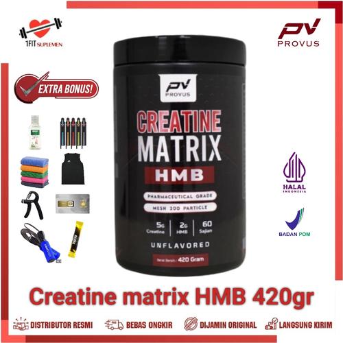 Jual Creatine matrix HMB 420gr - 60 serving provus matriks - Unflavored ...