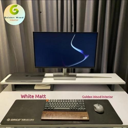 Jual Meja Laptop, Meja Monitor Meja Komputer, P 120cm - White Matt, 100 ...