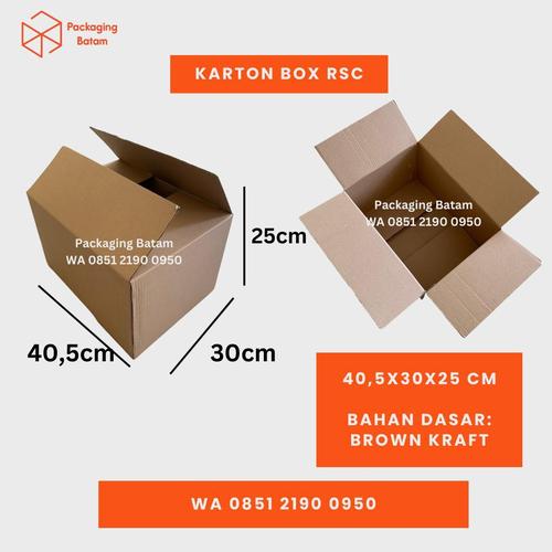 Jual KARTON BOX POLOS RSC - BATAM - 20X10X8 - Kota Batam - Packaging ...