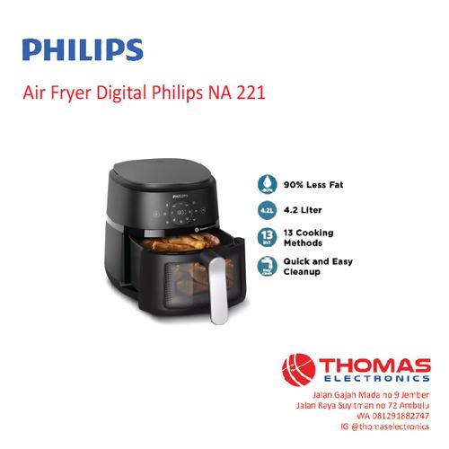 Jual Digital AIR FYER Transparan 4.2 Liter Philips NA221 NA 221/ 00 ...
