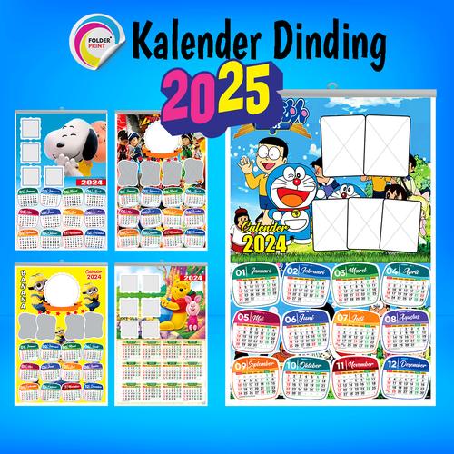 Promo Cetak Kalender Dinding Custom Foto Karakter Free Desain Art Paper ...