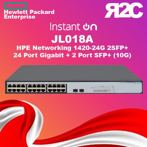 Jual HPE JH018A Officeconnect Unmanaged Switch 1420-24G-2SFP+ 10G ...