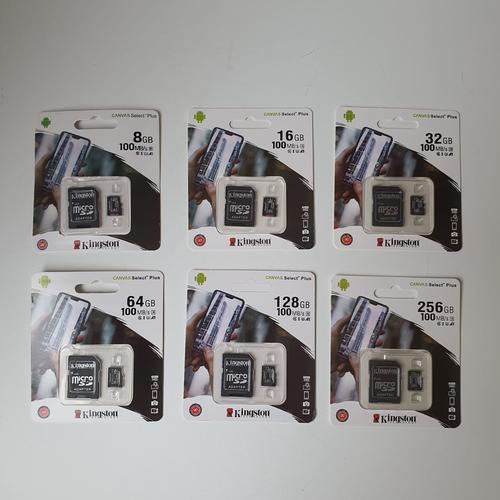 Jual Kingston Canvas Select Plus Class 10 microSD Card 8 16 32 64 128 256 GB SDCS2 100MB/s - 256 ...