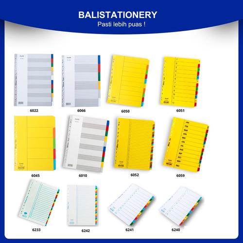 Promo PEMBATAS ORDNER INDEX MYLAR BANTEX - 6050 - Kota Denpasar - Bali ...