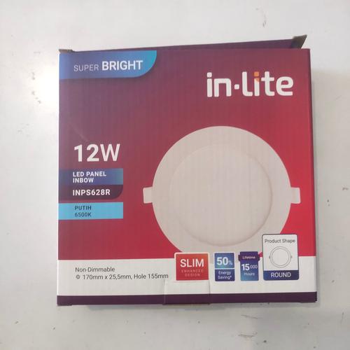Jual Lampu Downlight Led panel Inlite 12W inbow warna Putih - Kab ...