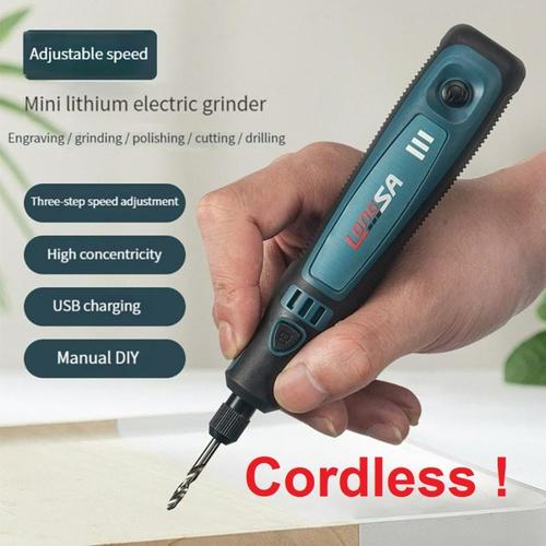 Jual LongSA Mini Cordless Grinder Set 3.6V Bor Gerinda Mini Drill Tuner ...