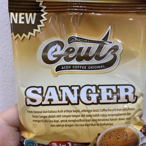 Jual Geutz Kopi Sanger 3in1 Sachet | Kopi Susu Aceh | Coffee 3in1 ...