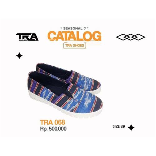 Jual TRA SHOES - TRA068 UNIQUE ETHNIC SEPATU PERPADUAN KAIN TENUN DAN ...