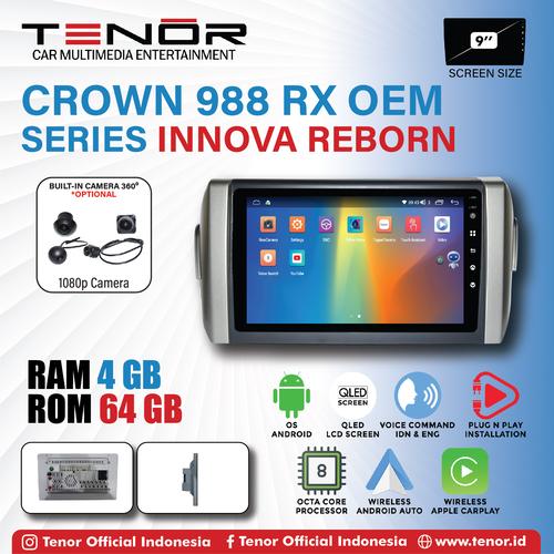 Jual Tenor Head Unit Android Crown 988 RX OEM Series for Innova Reborn - Kota Tangerang - Tenor ...