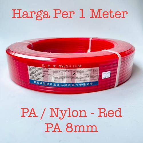 Jual Selang PA Nylon 8mm Tubing Merah Red 8x6 8 mm x 6mm OD 8mm ...