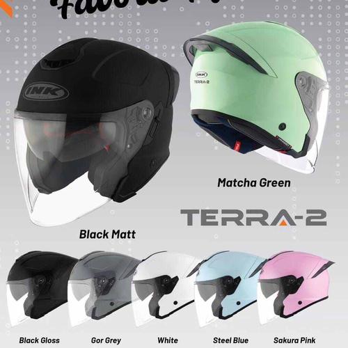 Jual helm ink terra 2 half face - Kota Semarang - jpm helmet | Tokopedia