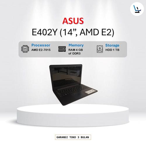 Jual Laptop ASUS E402Y Processor AMD e2-7015 RAM 4GB HDD 1TB - Kab ...