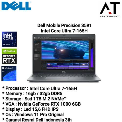 Promo Dell Mobile Precision 3591 Intel Core Ultra 7 165H vPro 16GB SSD ...