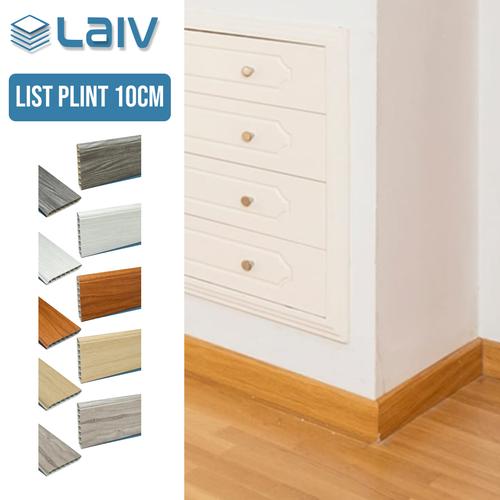 Promo LAIV Plint Lantai List PVC 10cm 8cm Lis Tembok Parkit Plank WPC ...
