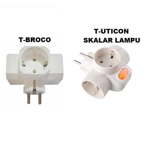 Jual Broco Steker Colokan T colokan Cabang 3 Lubang Kualitas SNI ...