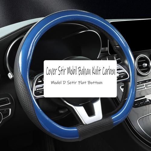 Promo Cover Stir Mobil Bahan Kulit Carbon Premium Model D Setir Flat ...