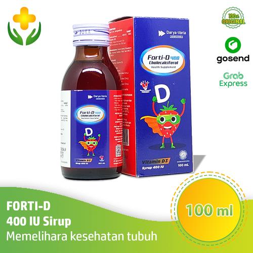 Jual Forti D 400 IU Sirup 100 ml Vitamin D3 400 IU Daya Tahan Tubuh ...