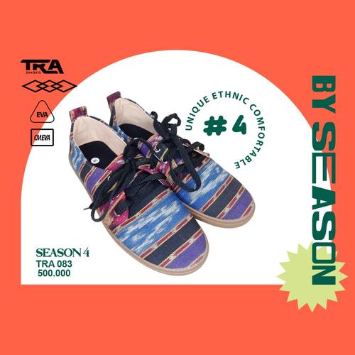 Jual TRA SHOES - TRA083 UNIQUE ETHNIC SEPATU PERPADUAN KAIN TENUN DAN ...
